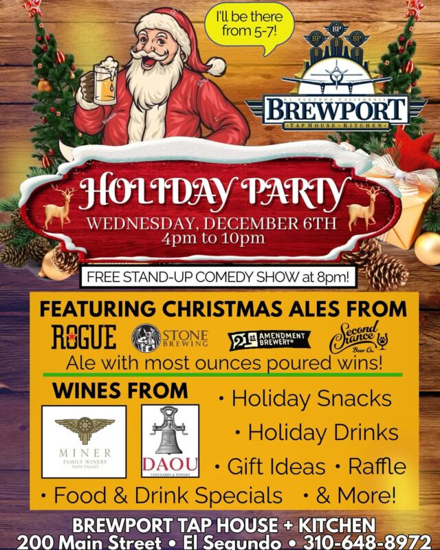 Menu – Brewport Tap House & Kitchen – El Segundo California